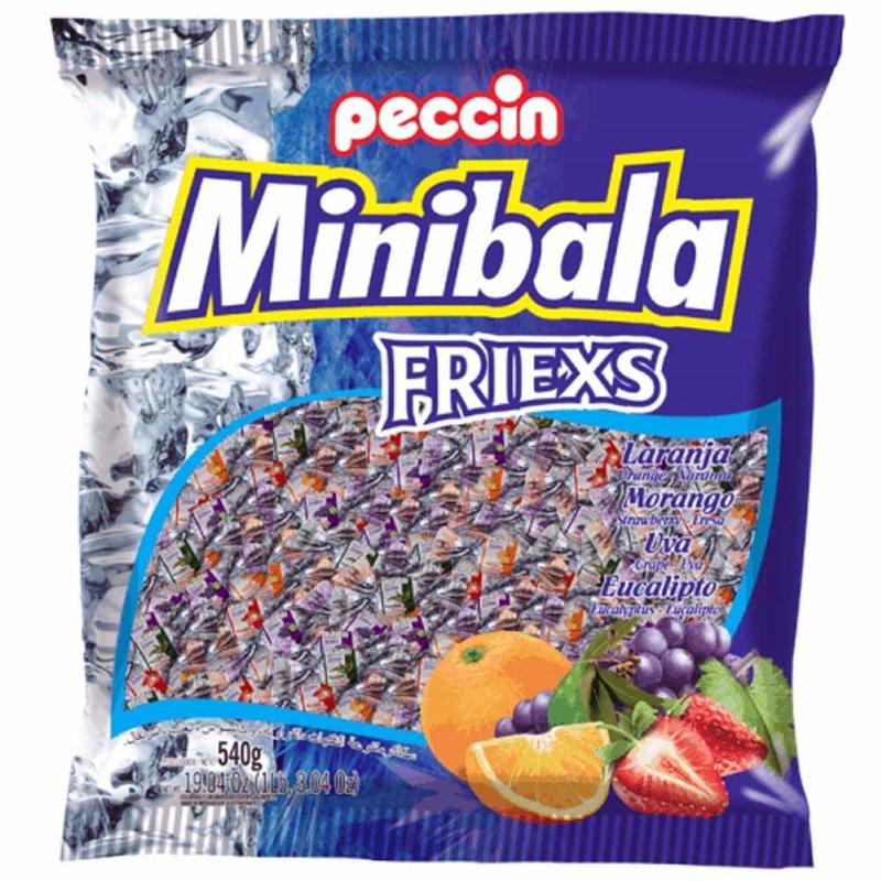 Bala Minibala Friexs Sortida 540g Peccin - Balas - Magazine Luiza