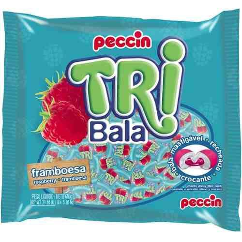 Bala Recheada Tri Bala Sabor Framboesa 500g - Peccin - Balas - Magazine ...