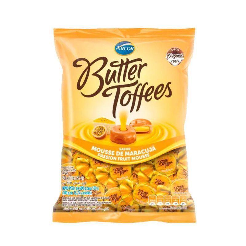 Bala sabor de maracujá 500g butter toffes - ARCOR - Balas - Magazine Luiza