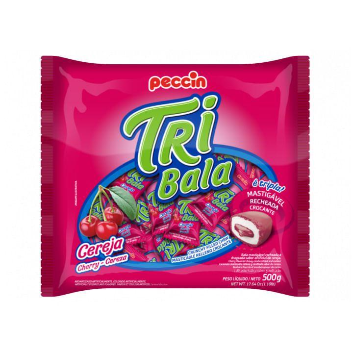 Bala Tri Bala Cereja Peccin 500g - Bala de Gelatina - Magazine Luiza
