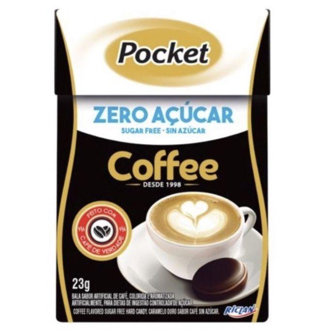 Bala Zero Açúcar Café Coffee Pocket Caixinha 23g - Riclan - Balas ...
