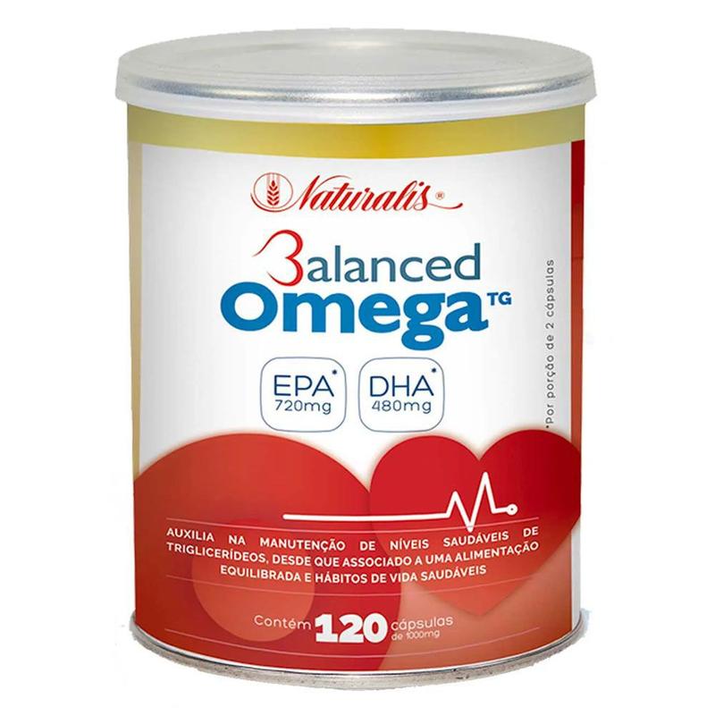 Balanced Omega 3 Fish Oil Naturalis 1000mg c/120 Cápsulas - Ômega 3 ...