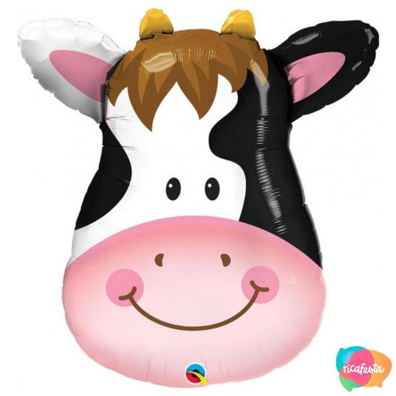 Balão vaca feliz 81cm - RICA FESTAS - Balão/ Bexiga - Magazine Luiza