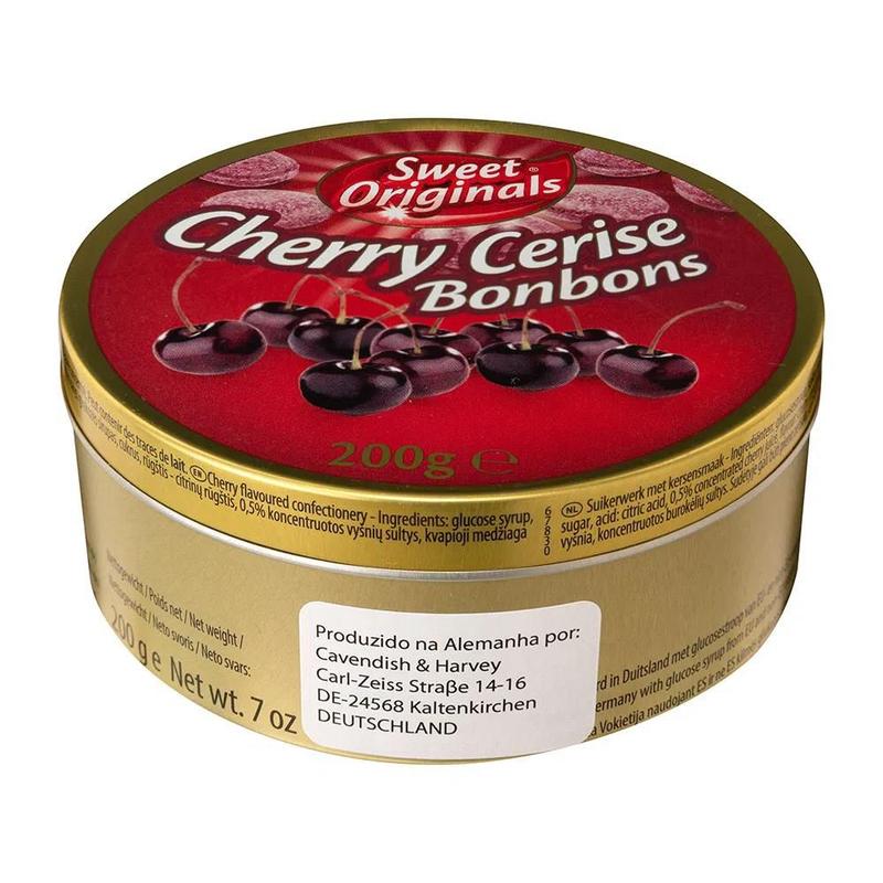Balas Alemãs Sabor Cereja Sweet Originals Cherry Cerise Bonbons Pote ...