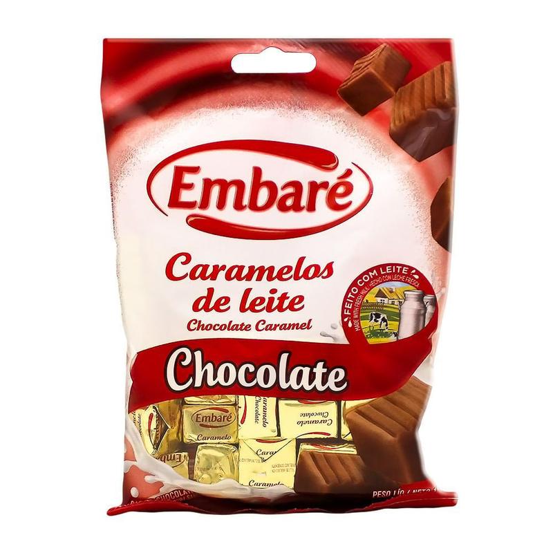Balas Embaré Caramelo de Leite Sabor Chocolate 150g - Balas - Magazine ...