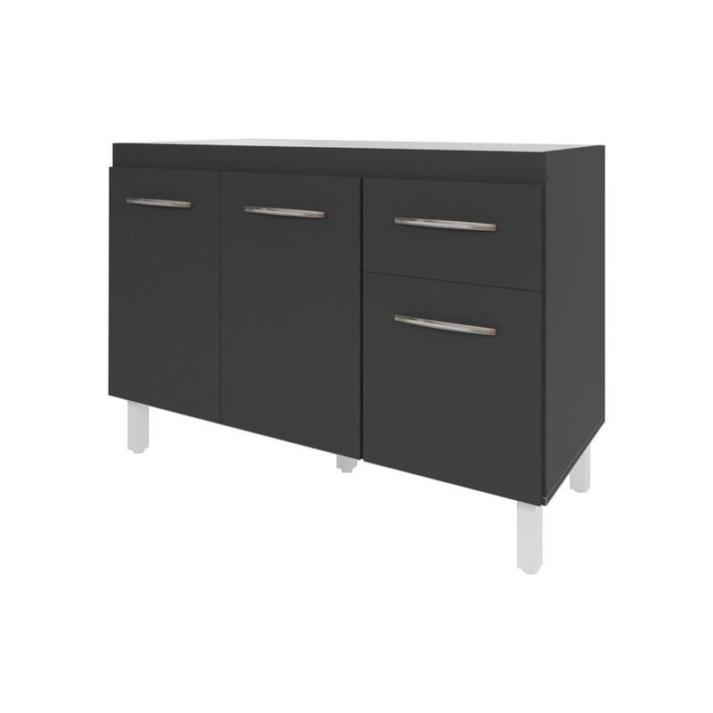 Balcão Bancada Móvel Módulo Cozinha Armário Gabinete Pia 120 cm Anitta ...