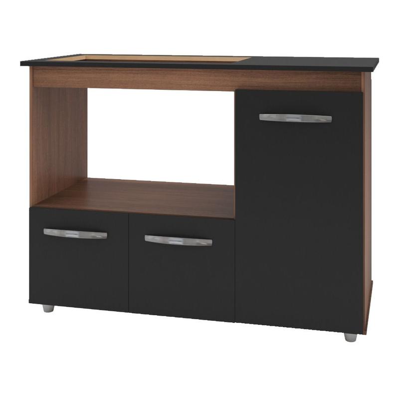 Balcão Gabinete Bancada Móvel Cozinha Fogão Cooktop 5 bocas e Forno ...