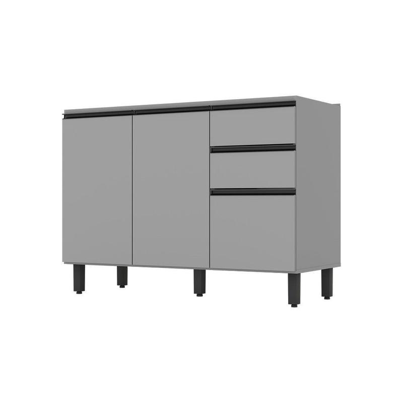 BalcAo Pia 02 Portas 03 Gavetas 120cm Belize Henn - Gabinete de Cozinha ...