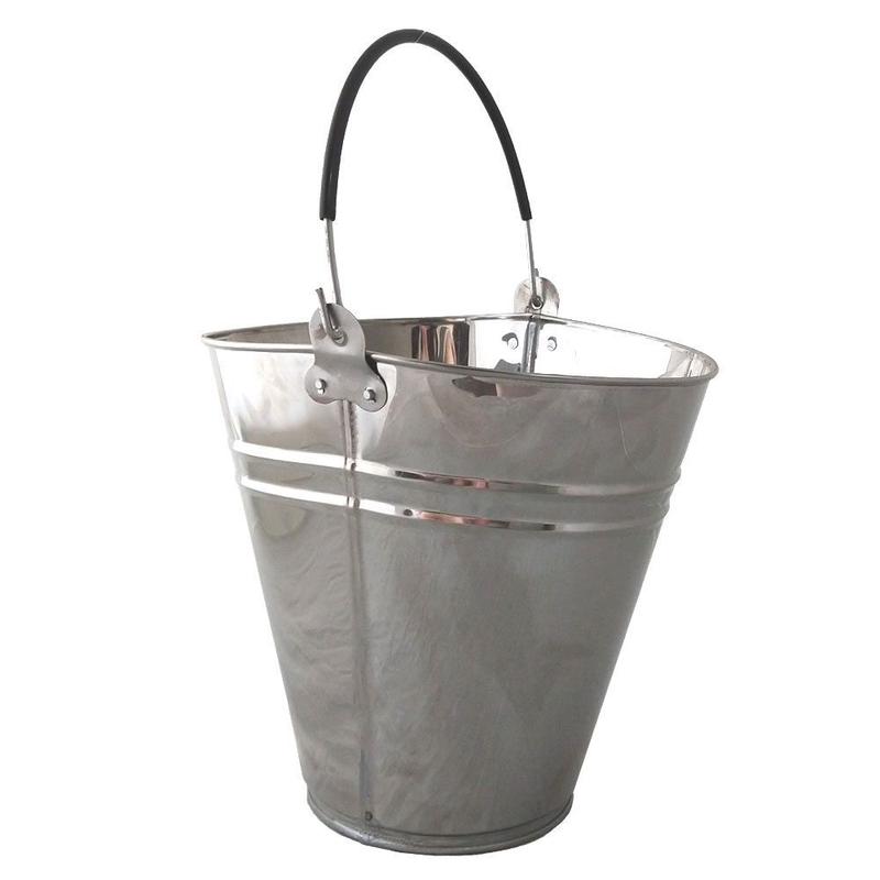 Balde Aço Inox Oval com Alça 15 Litros Multiuso SF35 - S.F. zincados ...