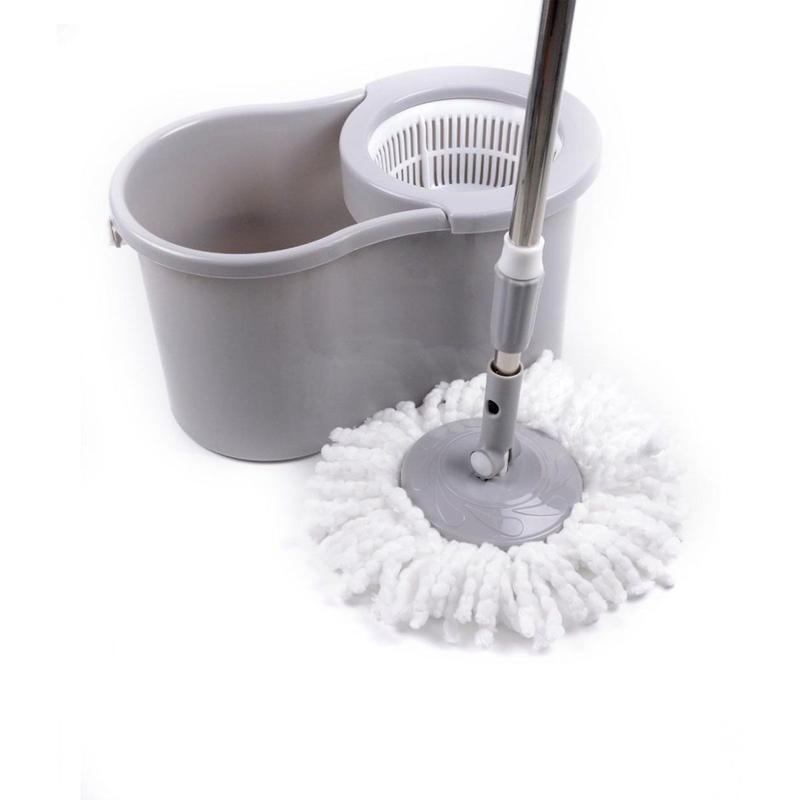 Balde Mop Giratório Esfregão Limpeza Max Clean 360 + Refil - Clink ...