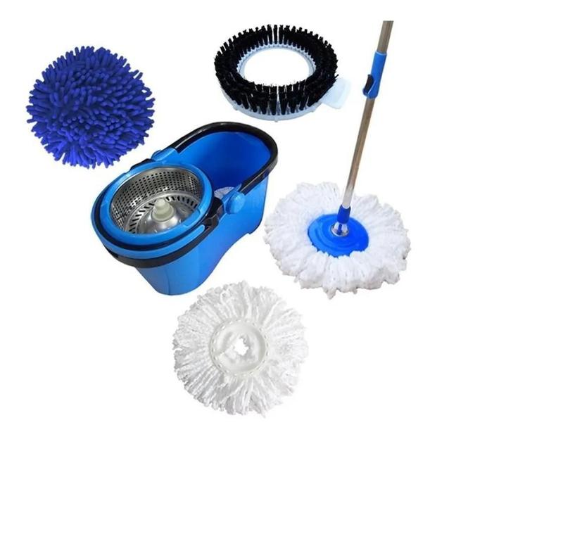 Balde Perfect Mop Pro 360 Inox Com 3 Refis Cabo De 1,60M - Mop ...