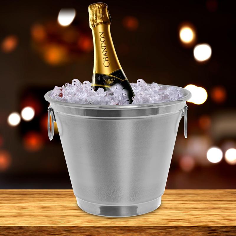 Baldinho De Gelo 3 Litros Pequeno Polido Escovado - Aluminio Freitas ...