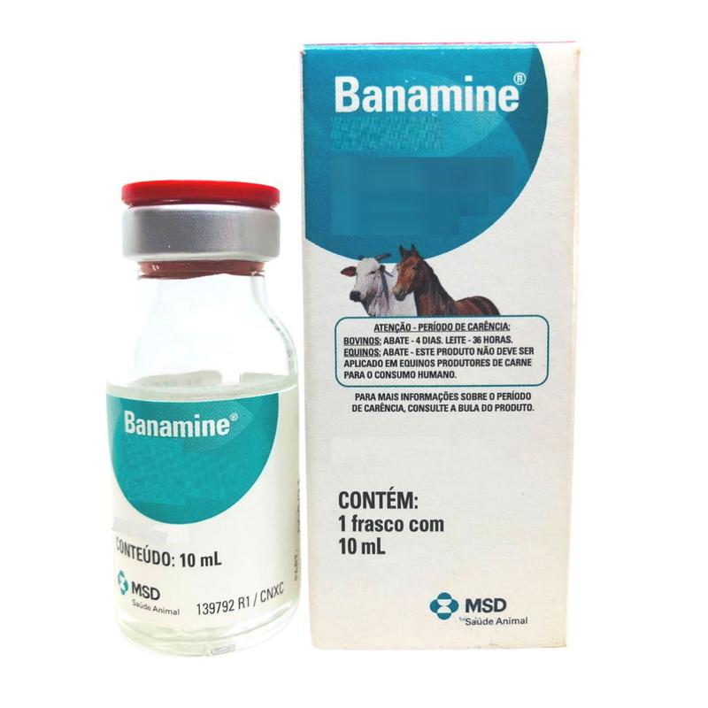 Banamine 10mL Bovinos Equinos Msd Saúde Animal - Farmácia Pet ...