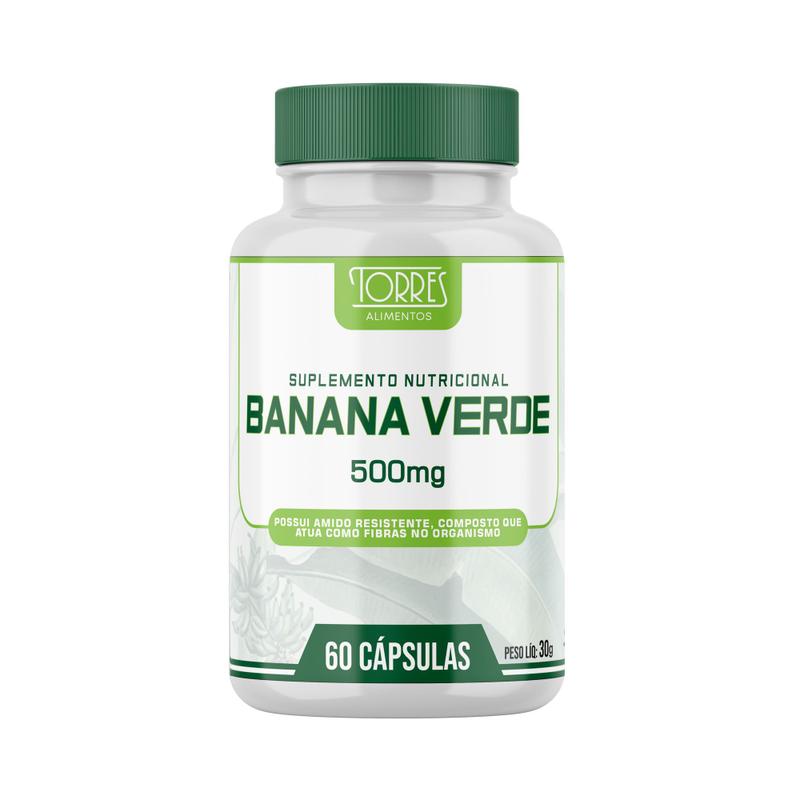 Banana Verde 500mg 60 Cápsulas - Torres - Fitoterápicos - Magazine Luiza