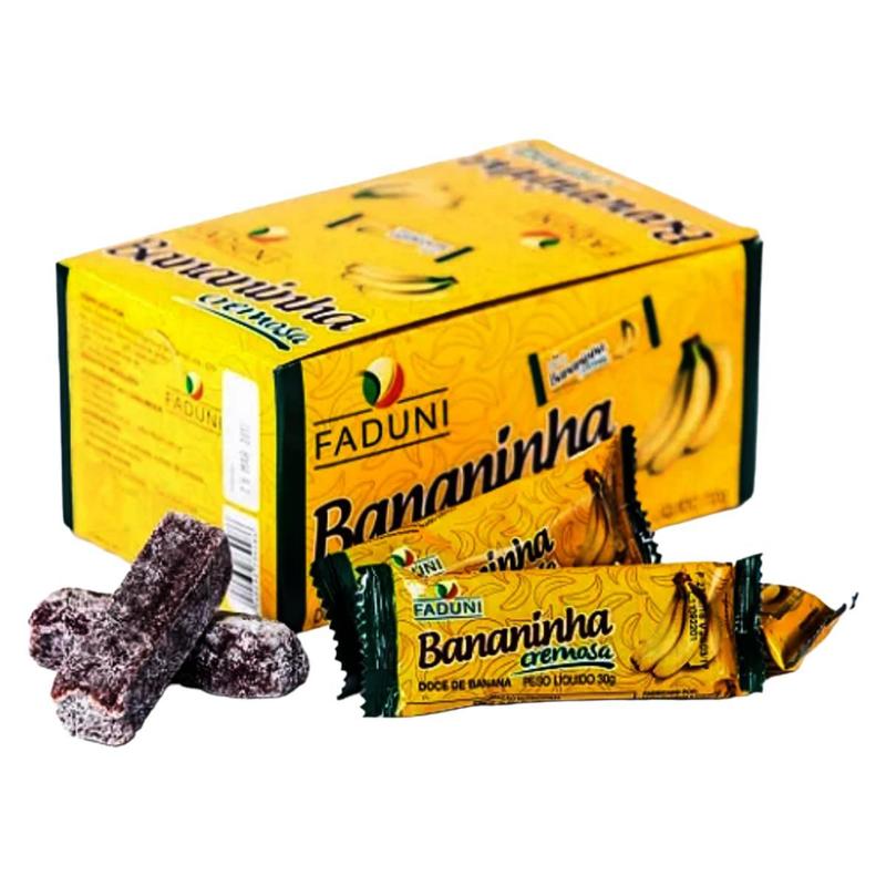 Bananinha Cremosa Faduni 24 unidades de 30g - Doce de Banana ...