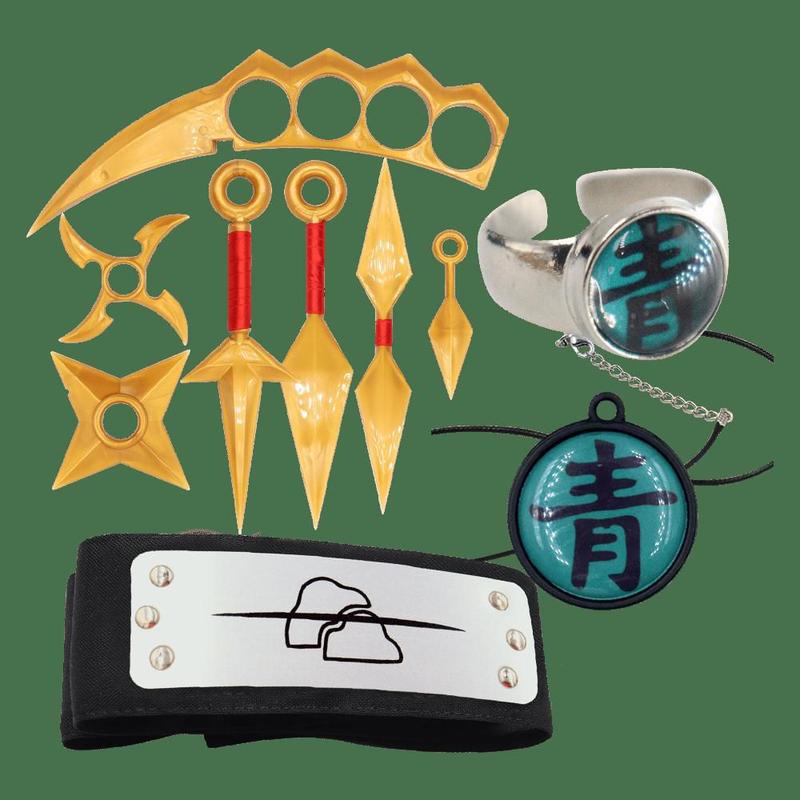 Bandana Ninja Itachi Kunais Naruto Modo Kurama Para Cosplay - Fantasias ...