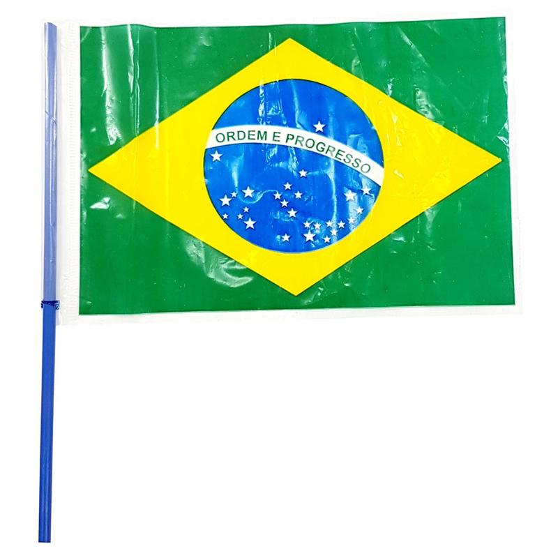 Bandeira brasil plastico 15x20 pq. c/10 mini toys - Bandeiras ...