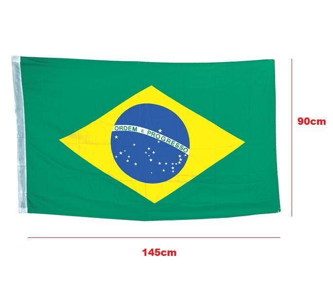 Bandeira Do Brasil Grande em Tecido 90x145cm dupla face - Lynx ...