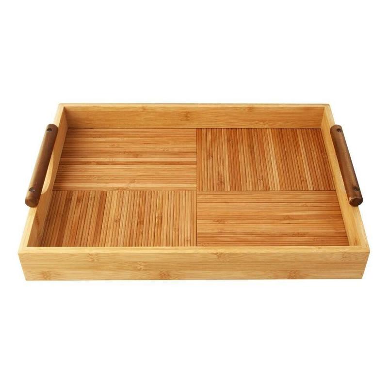 Bandeja Bambu Retangular 45cm - ACASA - Bandejas - Magazine Luiza