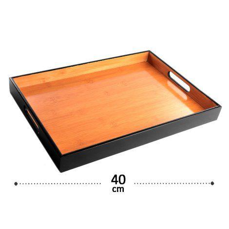 Bandeja de Bambu Retangular 40 X 28 CM Colors - FWB - Bandejas ...