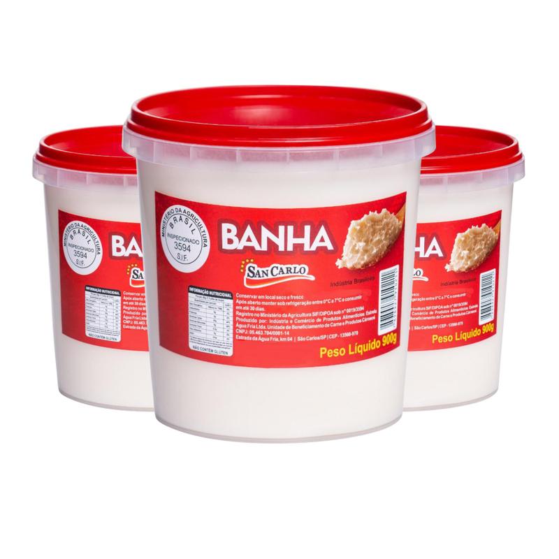 Banha de Porco Caipira, Gordura Suína Artesanal, 3L - San Carlo ...