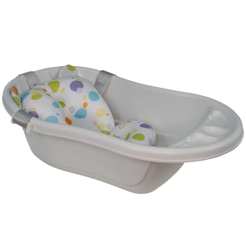 Banheira Bebe Banho Infantil Desde o Nascimento Rígida Com Saboneteira ...