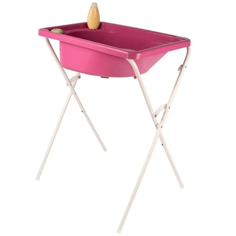 Banheira Infantil 34 Litros Bebê Com Suporte Styll Baby - Rosa ...