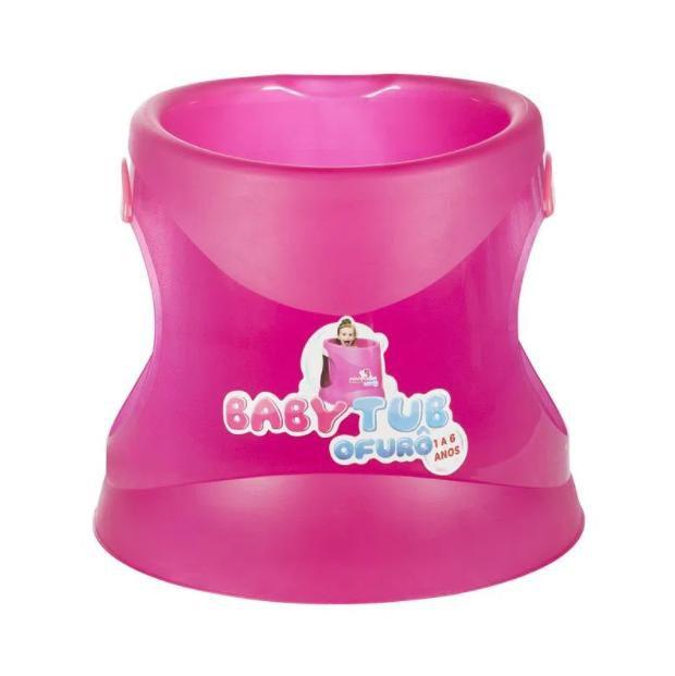Banheira Ofuro Baby Tub Rosa Cristal 1 a 6 Anos - Ofurô para Bebê ...