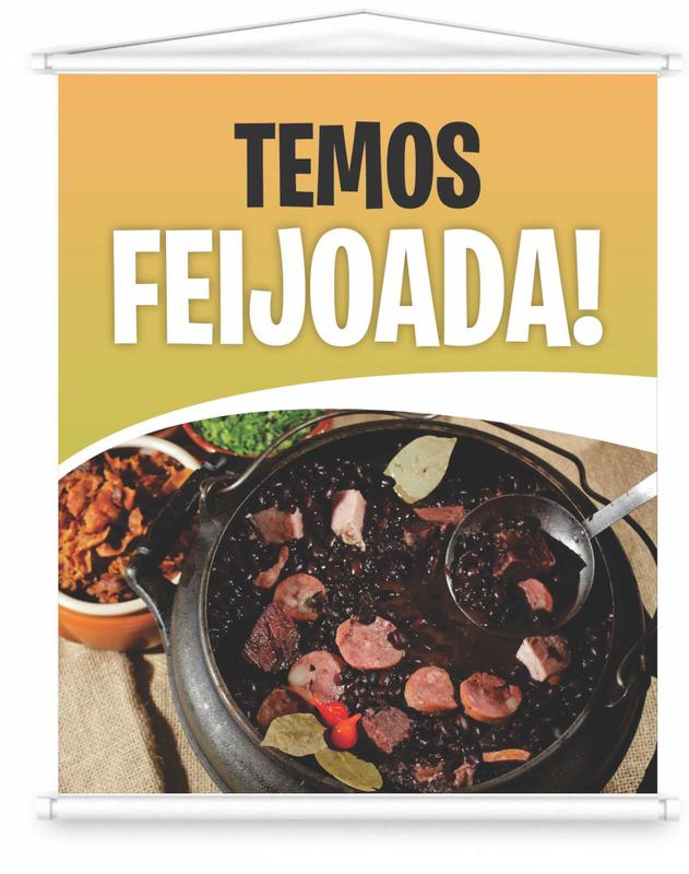 Banner Temos Feijoada - 1 Unidade - Ripublic - Banner para Festa - Magazine Luiza