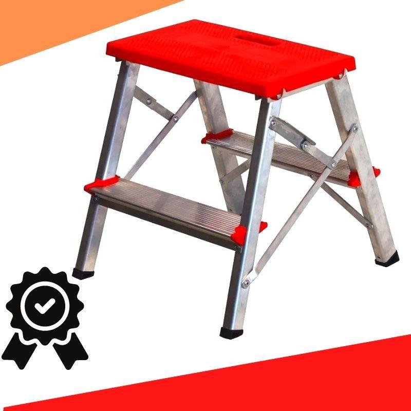 Banqueta Bilateral Apolo Alumínio 2 Degraus - Art Factory - Escadas - Magazine Luiza