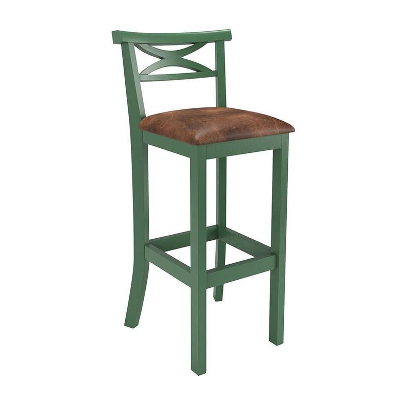 Banqueta de Madeira Maciça Sevilha Verde - Apaixone&Decore - Banqueta ...