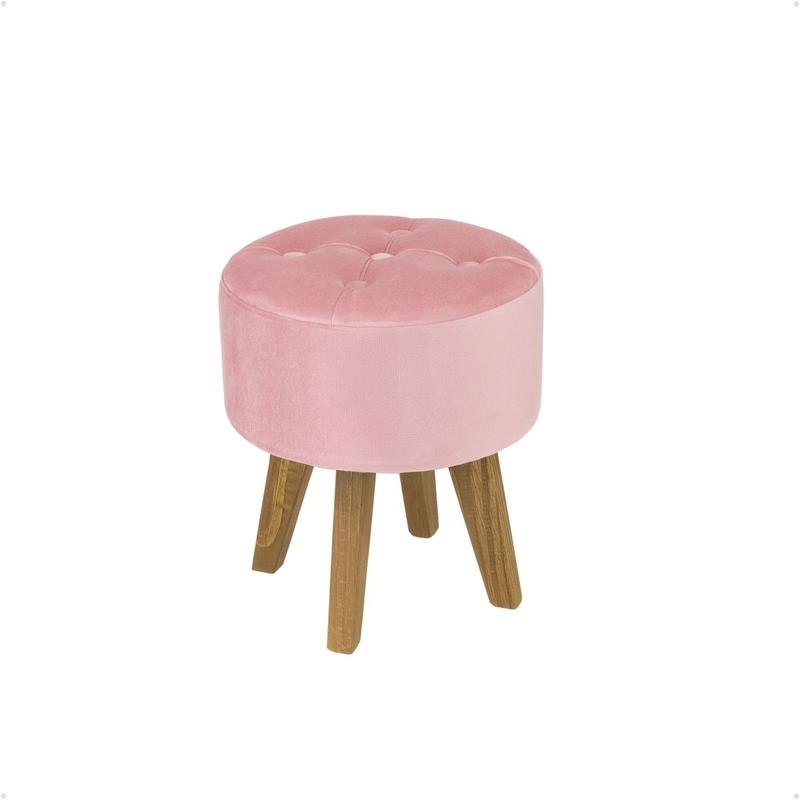 Banquinho Puff Retro Infantil Redondo - Cantinho Decor - Puffs ...