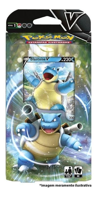 Baralho Batalha V - Blastoise V- Deck - Jogo Pokémon - Copag - Deck de ...