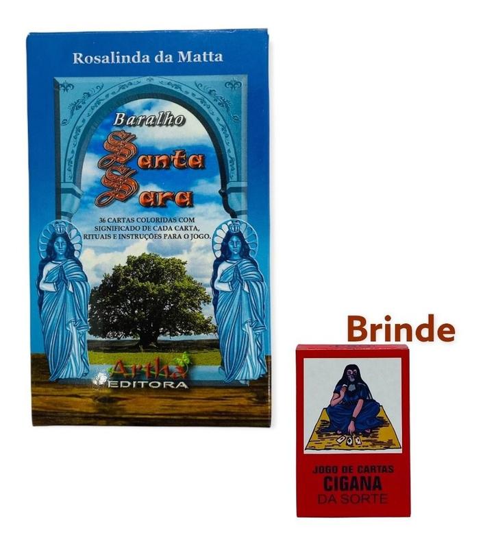 Baralho Cigano Lenormand Tarot Santa Sara Artha Com Manual Tarô Baralho Cigano Magazine Luiza