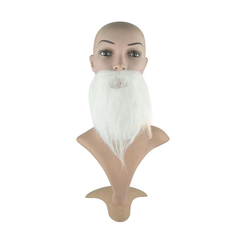 Barba falsa facial longa branca personagem - Lynx - Fantasias para ...