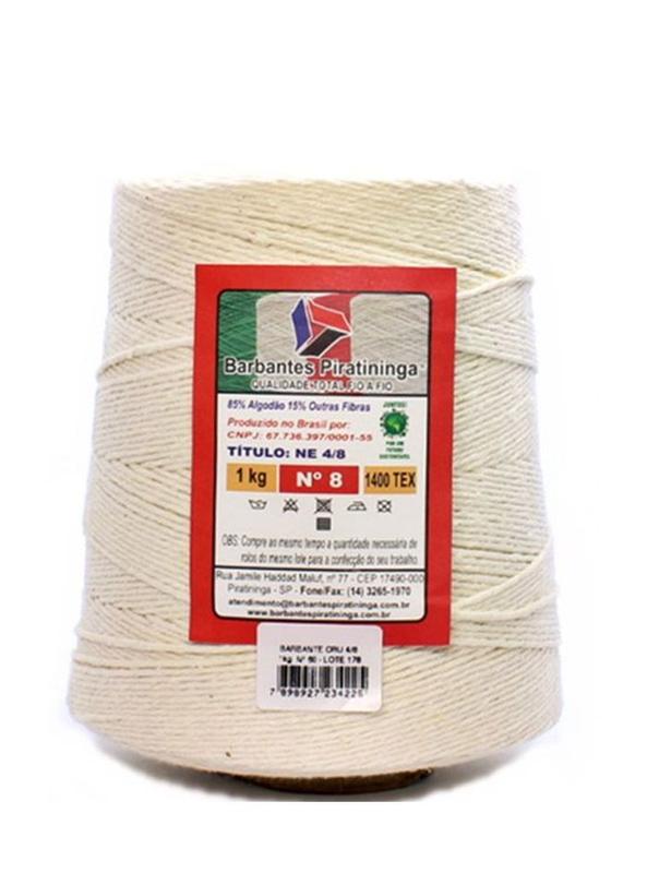 Barbante 1Kg Número 8 Cru - Barbantes Piratininga - Barbante - Magazine ...