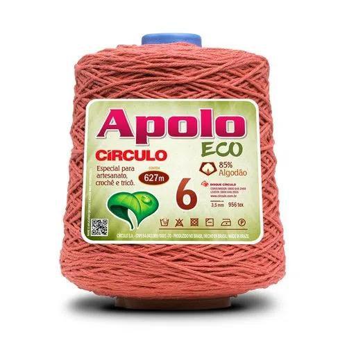 Barbante apolo Eco 6 (600g) - 3396 - Goiaba - Círculo - Barbante ...