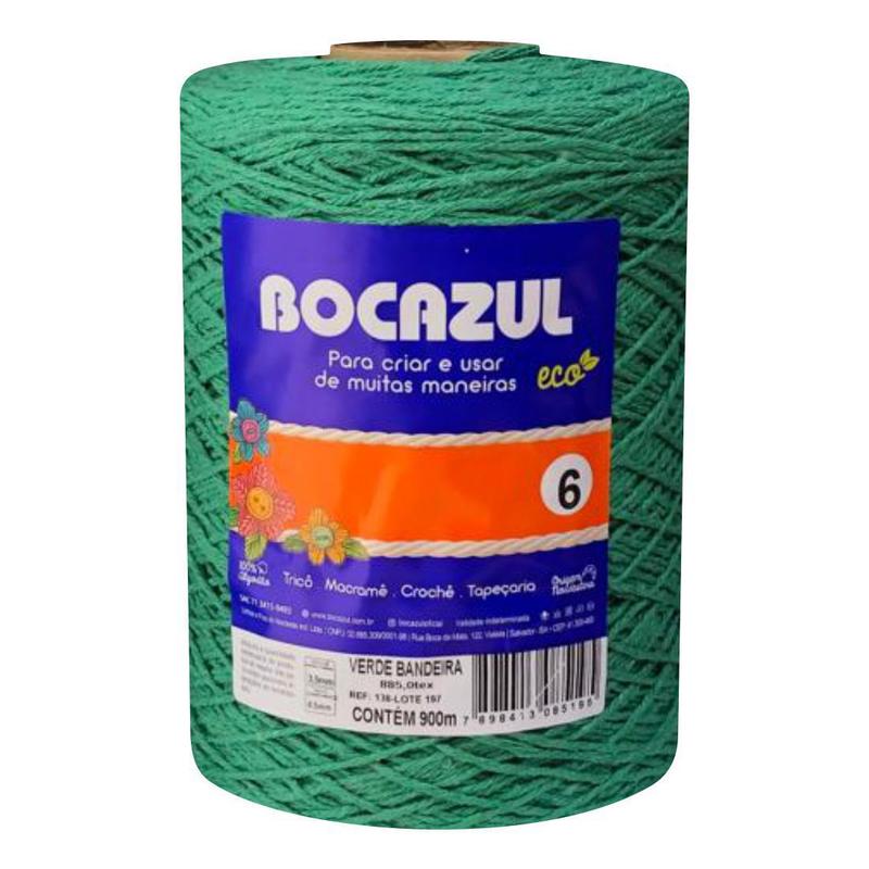 Barbante Crochê Bocazul 6 Fios 1 Kg Colorido 100% Algodão - Barbante ...