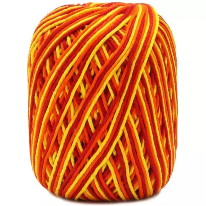 Barbante Grande Barroco Multicolor 452 Metros e 400 Gramas Círculo ...