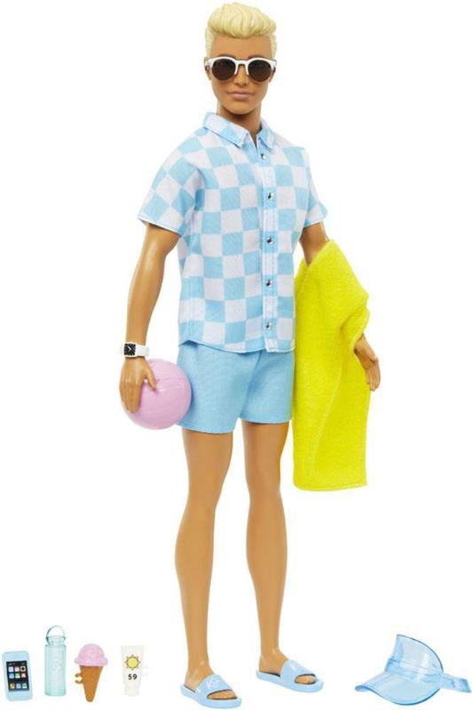 Barbie Boneco Ken Fashion Dia De Praia O Filme - Mattel HPL72 - Boneco ...