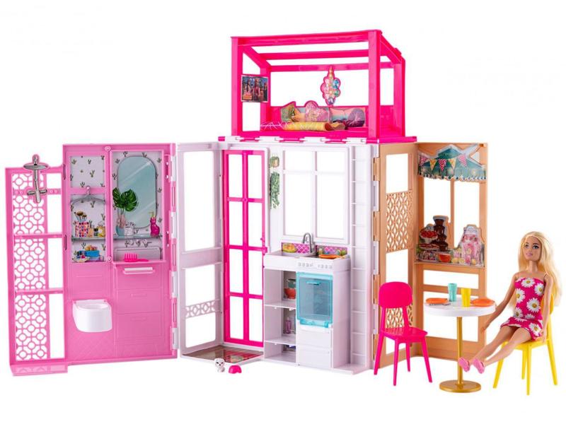 Barbie Estate Casa Glam com Boneca 32cm - Mattel - Casinha de Boneca ...