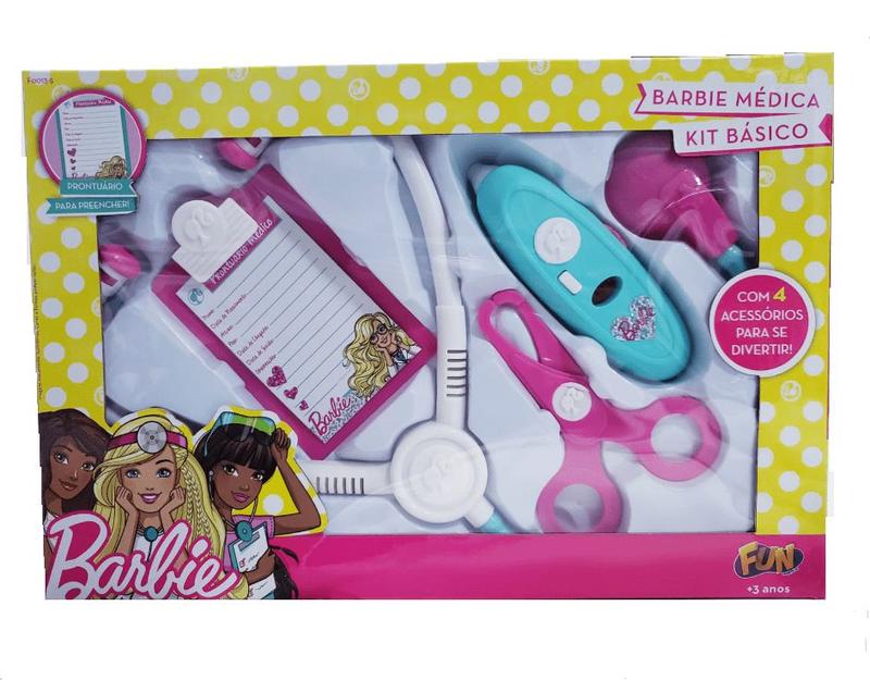 Barbie Kit Medica com Prontuario START - Kit Médico Infantil - Magazine ...