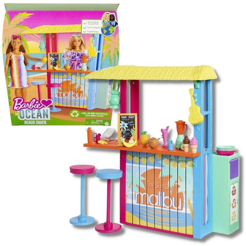 Barbie Ocean - Acessórios Para Boneca Cabana De Praia Mattel - Bonecas ...