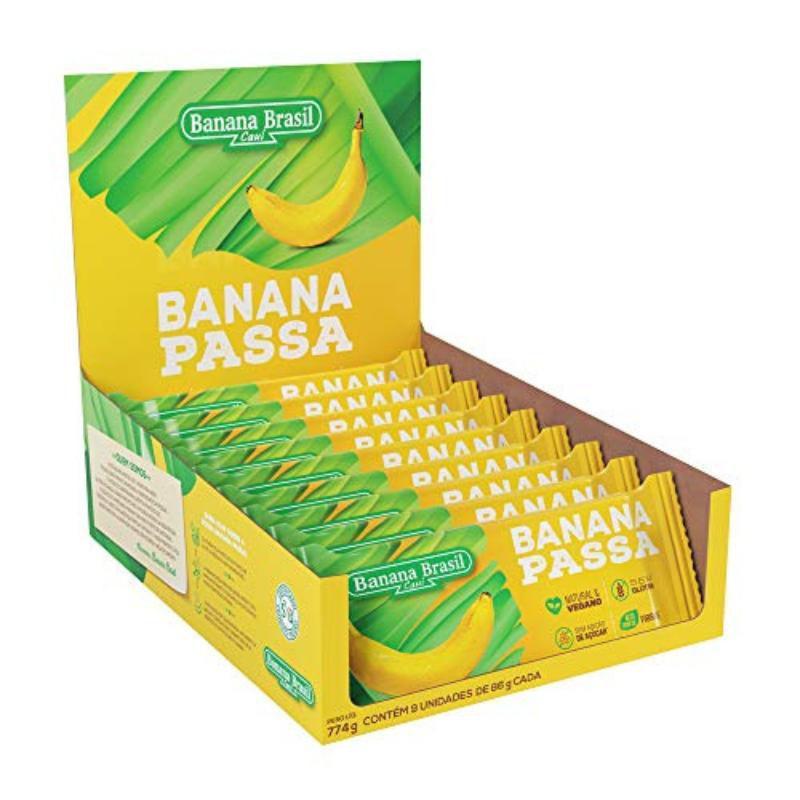 BARRA BANANA PASSA 86g DISPLAY C/9 - BANANA BRASIL - Frutas Secas ...
