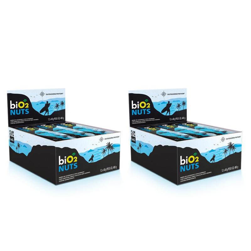 Barra Bio2 Nuts Coco Queimado 12X40G - Barra de Proteína - Magazine Luiza