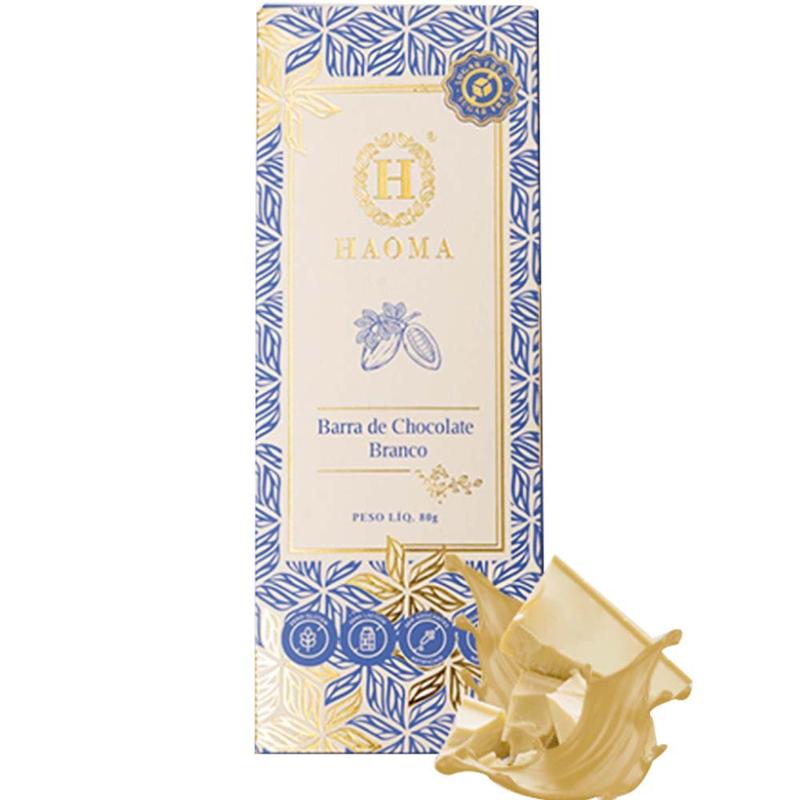 Barra de Chocolate Branco 80g Haoma - Chocolate / Barra de Chocolate ...