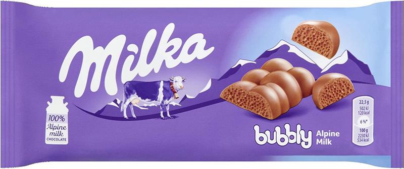 Barra de chocolate bubbly - Milka - Chocolate / Barra de Chocolate ...