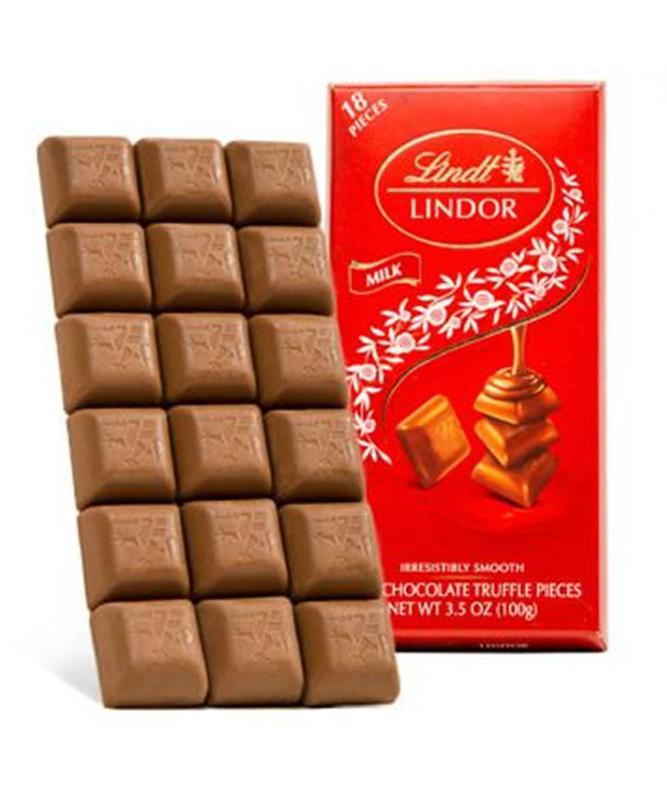 Barra de Chocolate Lindt Lindor Singles ao Leite 100G - Chocolate ...