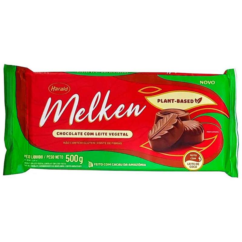 Barra de Chocolate Vegano Plant Base 500g - Melken - Harald - Recheio para Doces - Magazine Luiza