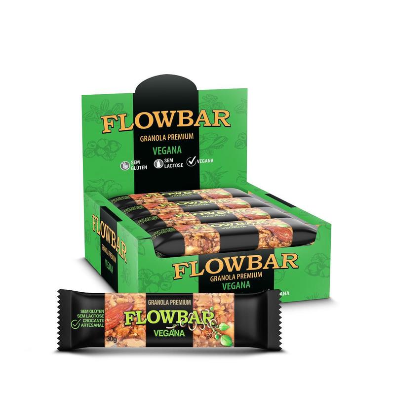 Barra de granola premium vegana flowbar display 12 x 30 g - Barra de ...